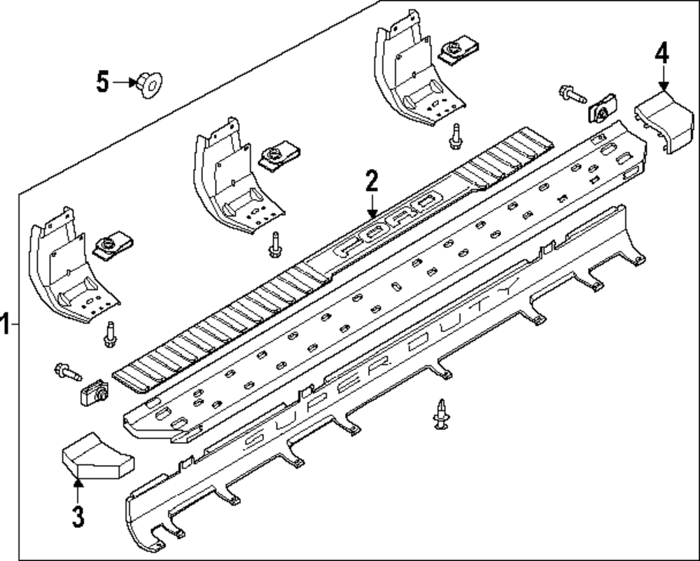 2023-2024 Ford Running Board nc3z16451ja | Retail Performance Auto Parts