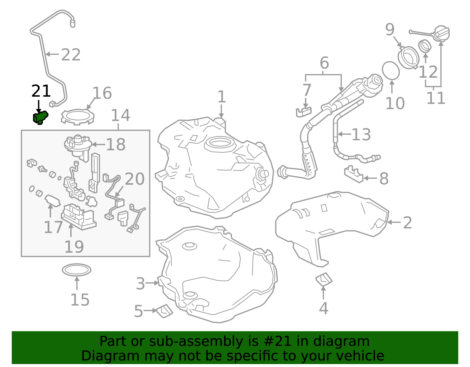 2006-2025 Toyota Fuel Tank Pressure Sensor 89461-48020 | Toyota San ...