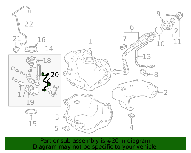 2019-2022 Toyota Fuel Sender And Hanger Assembly 83320-10270 | Toyota ...