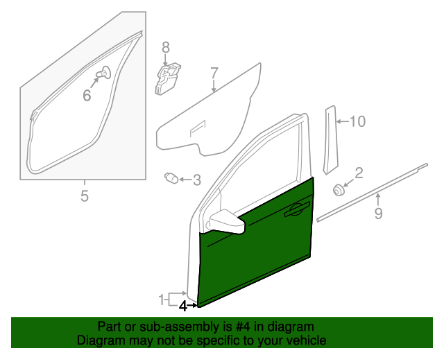 2011-2017 Nissan Juke Outer Panel H0152-1KAMA | Nissan Parts Store
