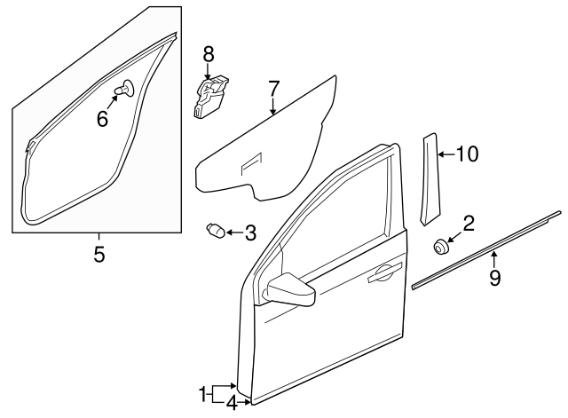 2011-2017 Nissan Juke Door Shell H010A-3PTMA | Nissan Parts Plus