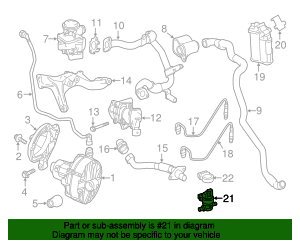 2012-2015 Mercedes-Benz C 250 Vapor Canister Purge Solenoid 000-470-89 ...