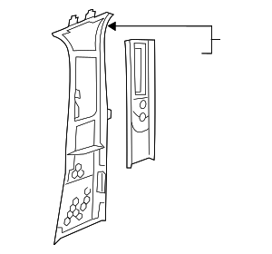 2019-2020 Mercedes-Benz Upper Center Pillar Trim 205-690-79-06-9F93 ...