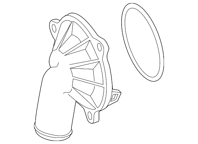 2009-2015 Audi Q7 Thermostat Housing 059-121-111-R | Audi USA Parts