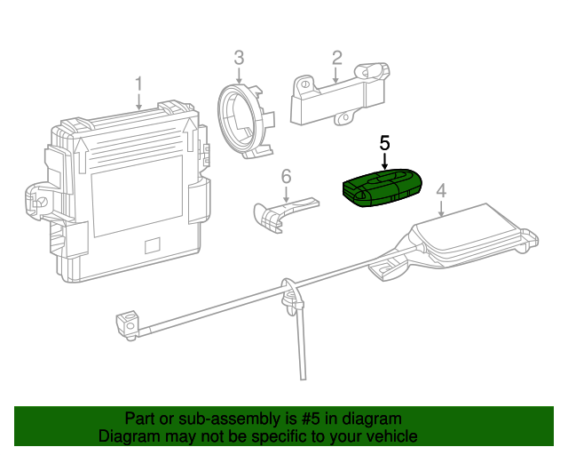 5179512AC - Blank With Transmitter Key - 2006-2014 Mopar | Mopar Parts ...
