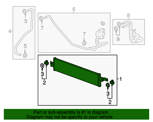2017-2021 GM OEM NEW 2017-2020 GM Trans Cooler Assembly Transmission ...