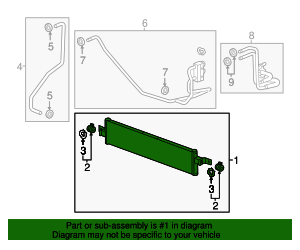 2017-2021 GM OEM NEW 2017-2020 GM Trans Cooler Assembly Transmission ...