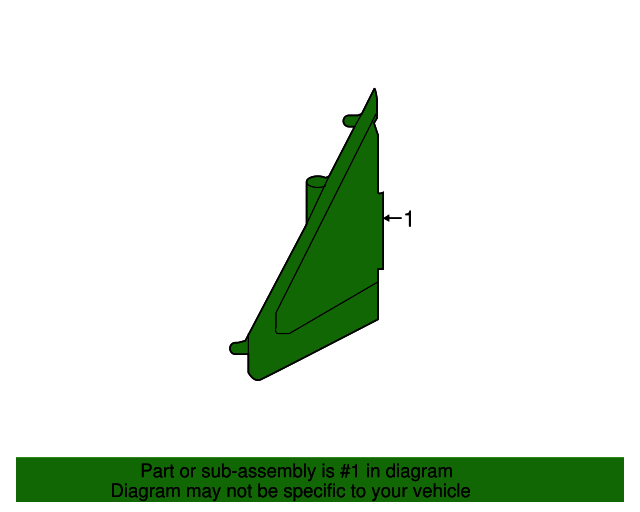 96319-3SG0A - Corner Molding 2013-2019 Nissan Sentra | Nissan Parts ...