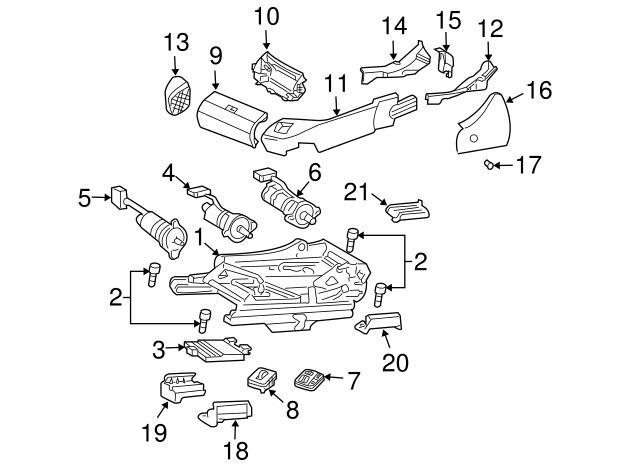 2000-2012 Mercedes-Benz Valve 215-800-01-78 | Mercedes-Benz Parts
