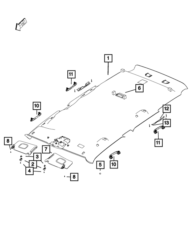 2015-2022 Mopar OEM NEW Mopar 2015-2020 Jeep Renegade Z-Axis Clip Left ...