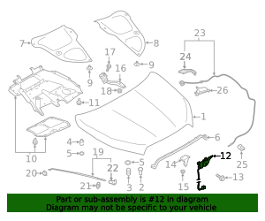 2019-2022 Subaru Ascent Lock Assembly 57310XC01A | QuirkParts