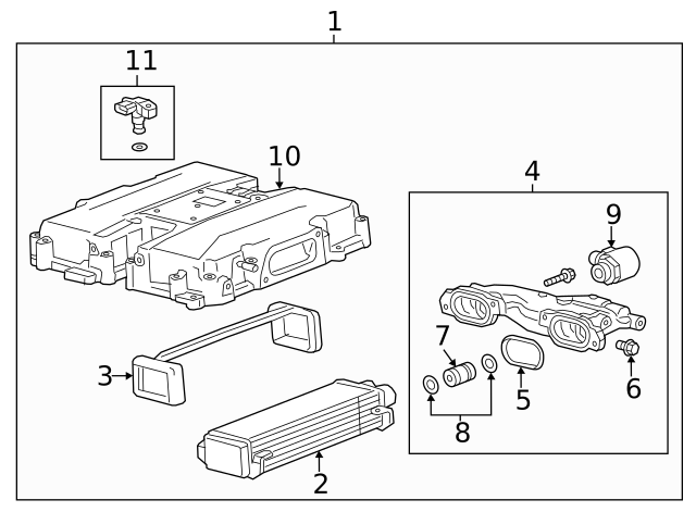 2022 Cadillac CT4 Water Manifold 12686827 | GMPartsDirect.com