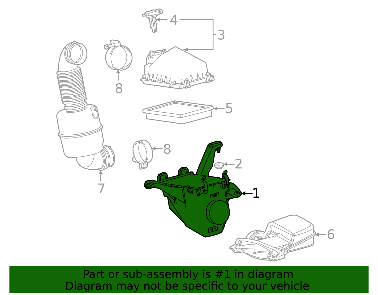 Genuine Toyota Air Cleaner Body part# 17701-77180 for 2016-2020 Toyota ...