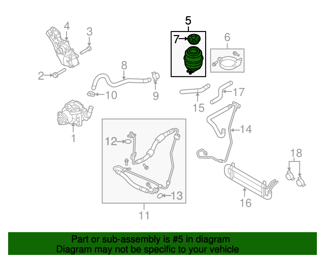 2008-2014 Audi Power Steering Reservoir 4F0-422-371-D | AutoNationParts.com