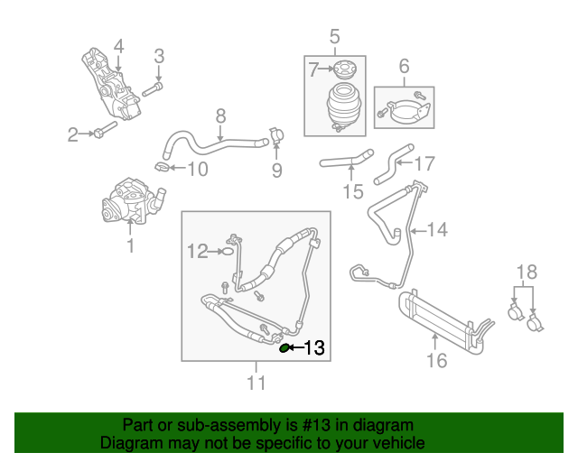 WHT-002-665 - Pressure Line O-Ring 2008-2012 Audi | Audi OEM Parts