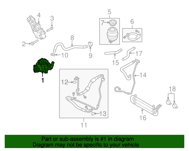 8K0-145-153-F - Power Steering Pump 2009-2012 Audi | Audi OEM Parts