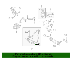 WHT-002-665 - Power Steering Hose O-Ring 2008-2012 Audi ...