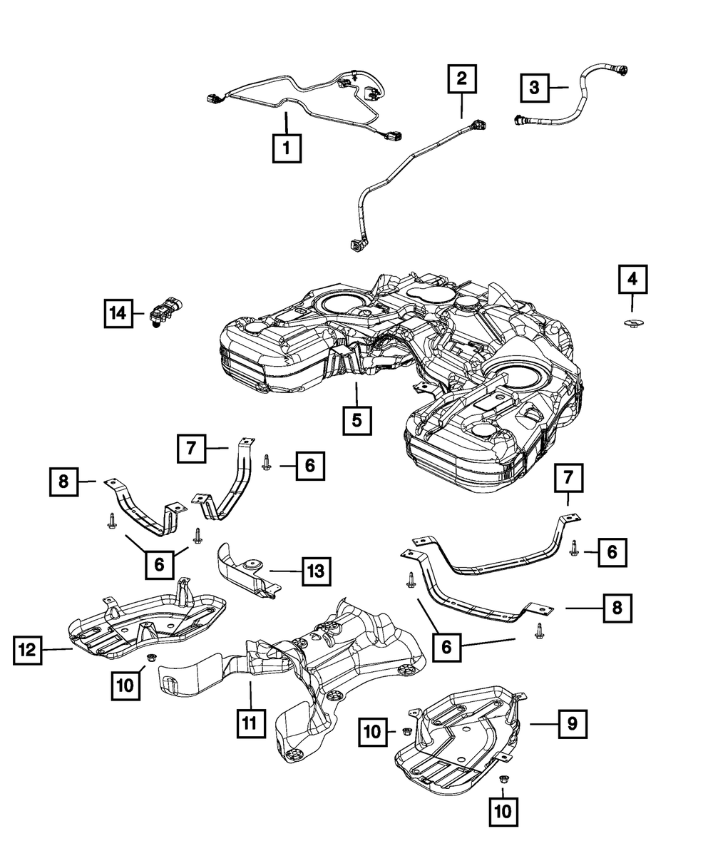 2014-2019 Jeep Grand Cherokee Fuel Return Hose 68212659AB | My Mopar Parts