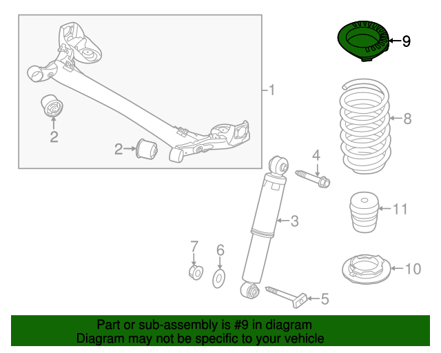 2011-2017 Hyundai Coil Spring Insulator 55331-3X000 | OEM Parts Online