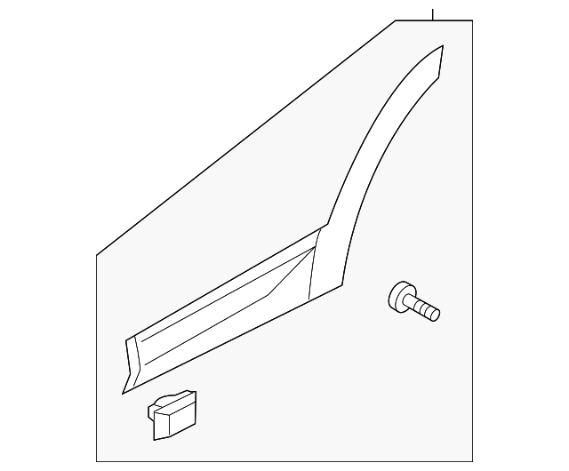 Genuine Side Molding for 2021-2023 Hyundai Santa Fe | Part# 87731-S2AA0 ...