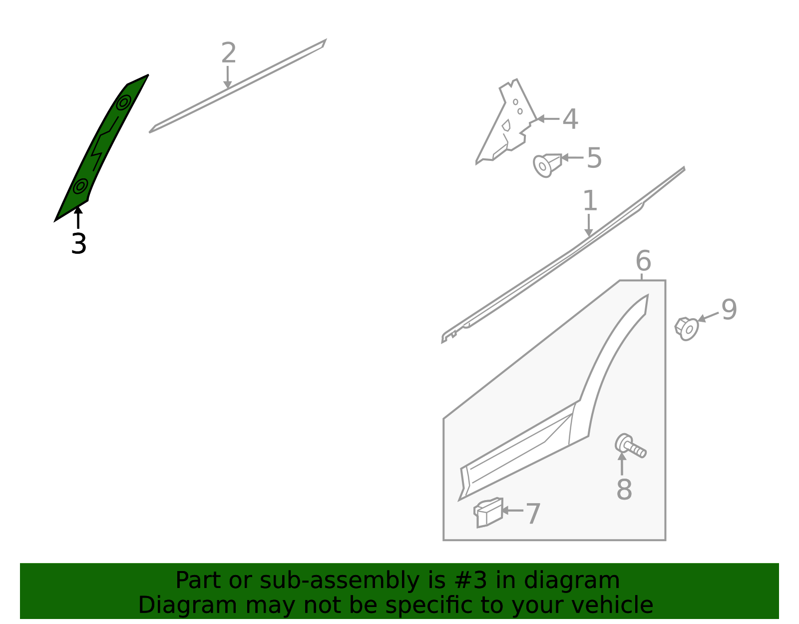 83250-S1000 - Door Applique 2019-2023 Hyundai Santa Fe | AutoNation Parts
