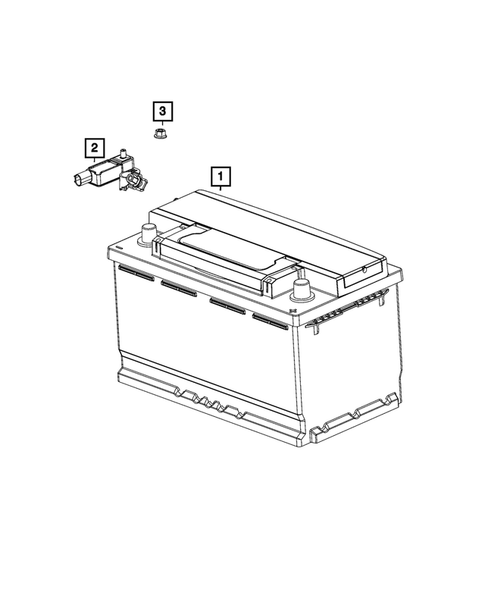 Battery, Battery Tray and Cables for 2023 Dodge Challenger | Mopar Estores