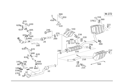 Exhaust System Used on Six-Cylinder Gasoline Vehicles for 2025 Mercedes ...
