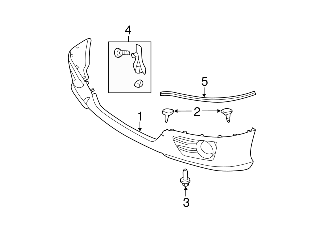 76851-06906 - Spoiler,Spoiler Front L Paint - 2010-2011 Toyota Camry ...