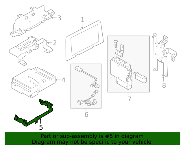 2018-2019 Mazda 6 Receiver Bracket G46C-66-9B1 | TascaParts.com