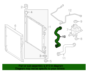 166-500-04-75 - Upper Hose 2012-2015 Mercedes-Benz | Mercedes-Benz USA ...
