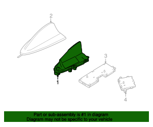 2015-2021 BMW | Antenna Assembly | 65208794527 | BMW OEM Parts Store