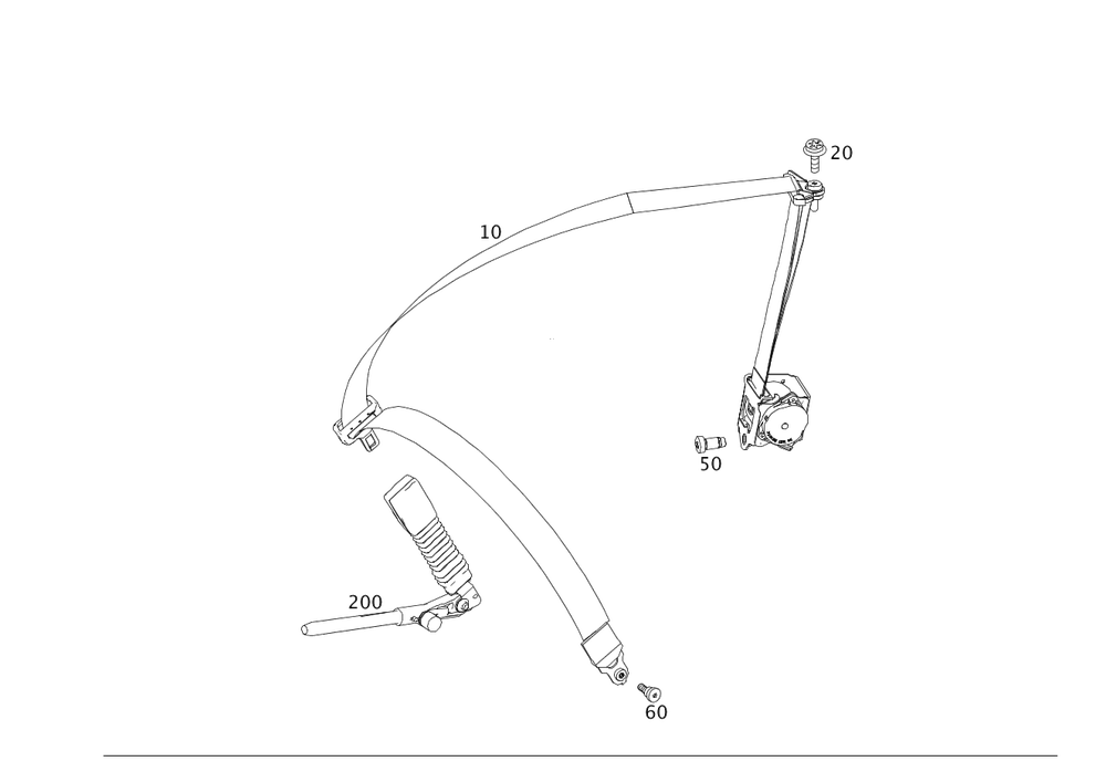 197-860-08-69 - Seat Belt Buckle 2011-2015 Mercedes-Benz SLS AMG ...