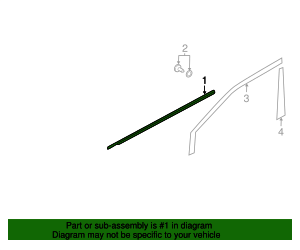 2014-2018 Kia Belt Molding - Passenger Side (RH) 82220-A7000 ...