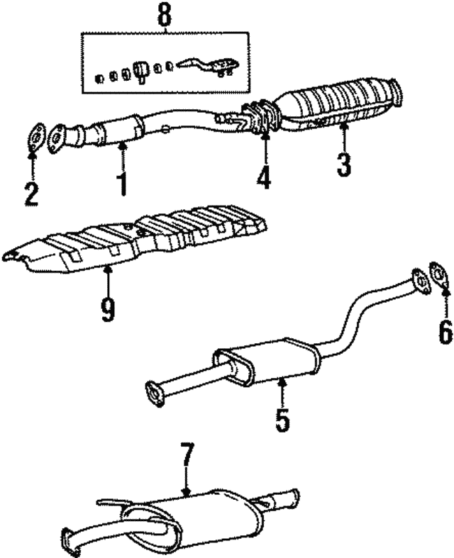 1998-2001 Hyundai Catalytic Converter 28950-23130 | OEM Parts Online