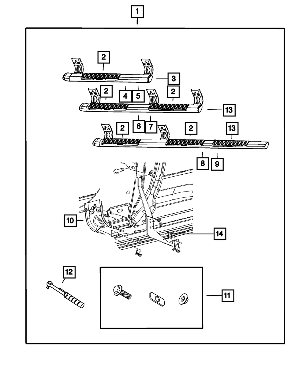 68044463AC - Side Step End Cap 2009-2025 Mopar | Mopar Factory Parts