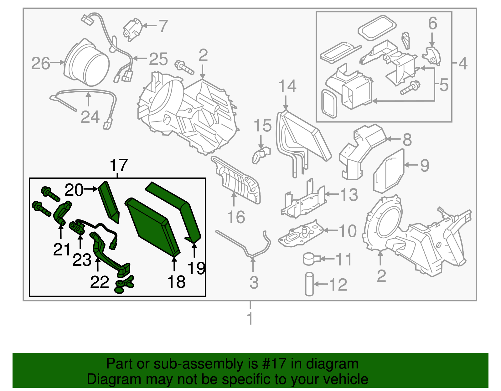 2017 Nissan Armada Evaporator Assembly 27410-1LA0C | Sullivan Brothers ...