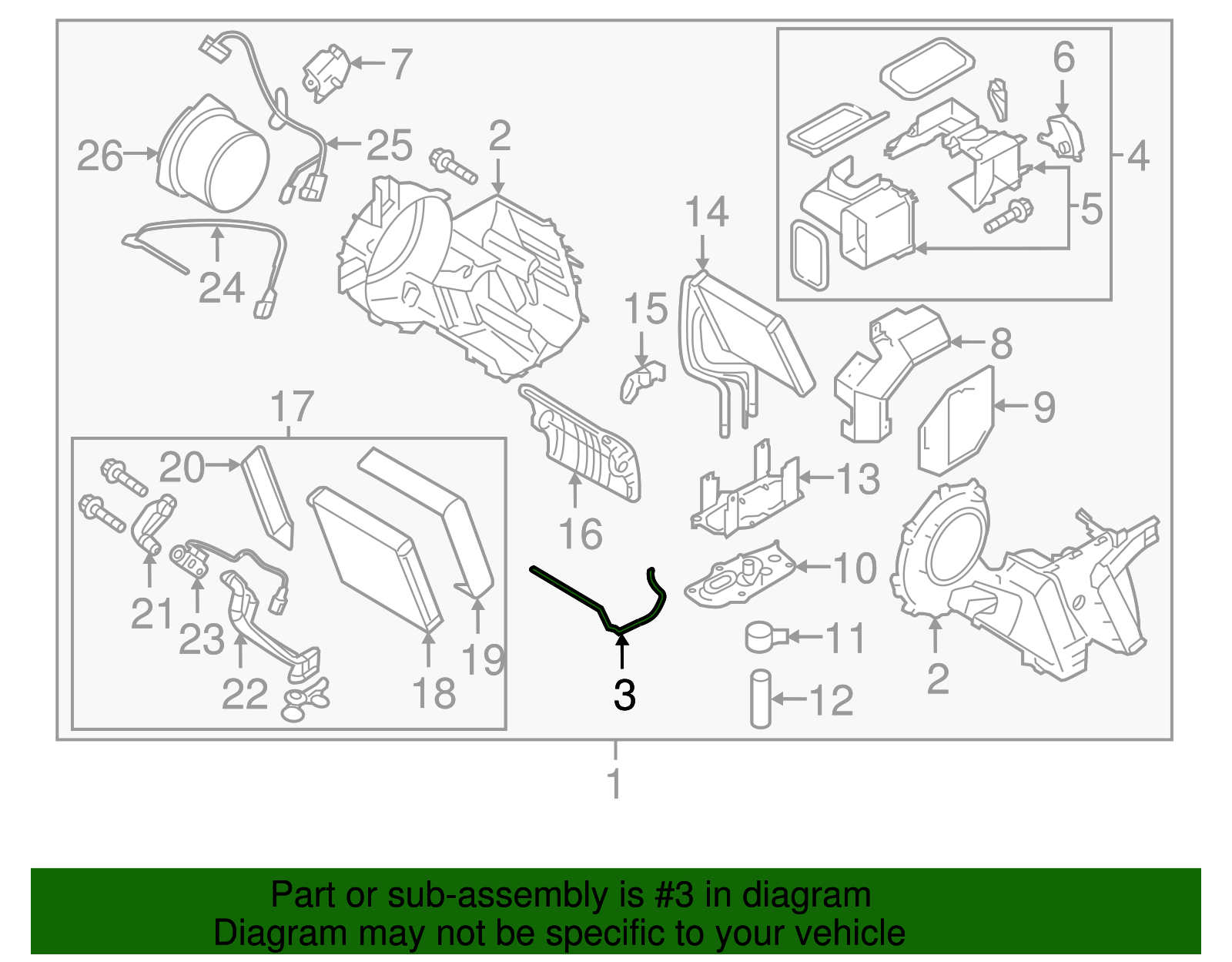 2017-2024 Nissan Armada Evaporator Case Gasket 27361-1LA0A | Ziegler ...