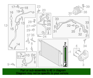 2016 Audi A3 Sportback e-tron A/C Receiver Drier 5Q0-298-403 | OEM ...