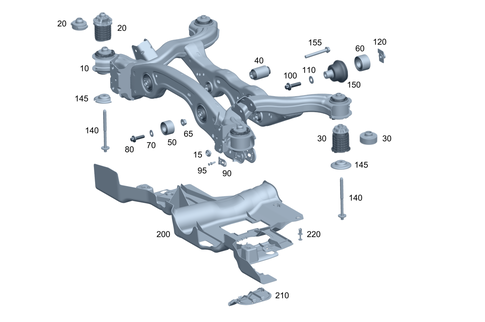 Rear Axle Support for 2025 Mercedes-Benz GLB250 | Mercedes-Benz USA Parts