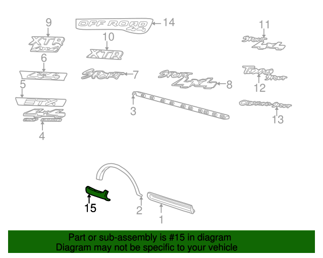 1997-2004 Ford Stone Guard F65Z-99292A23-BAA | QuirkParts