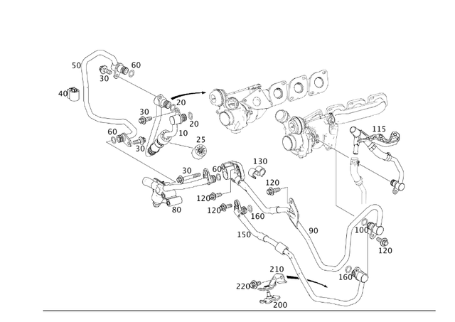 Coolant Line 278-200-15-00 | Mercedes-Benz Parts