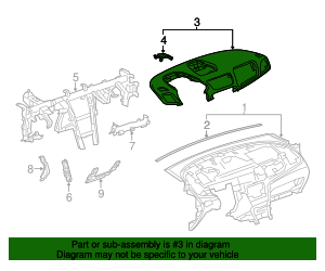 95055195 GM Upper Dash Panel | GM Parts Store