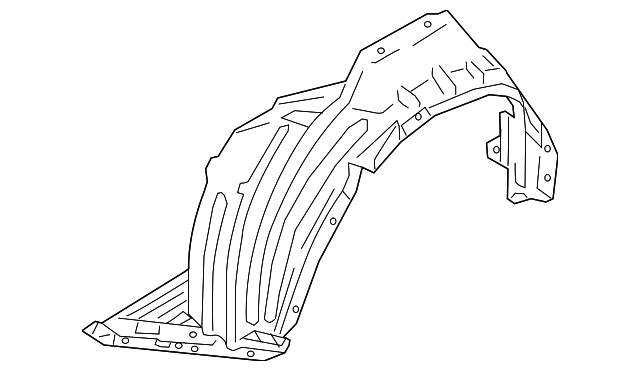 2021-2024 Mitsubishi Fender Liner 5370C254 | Mitsubishi Parts Warehouse