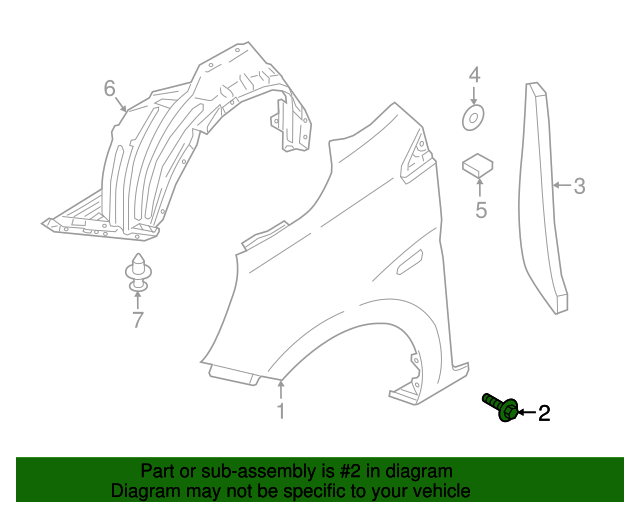 5220AT70 - Fender 2021-2023 Mitsubishi | Mitsubishi Direct Parts