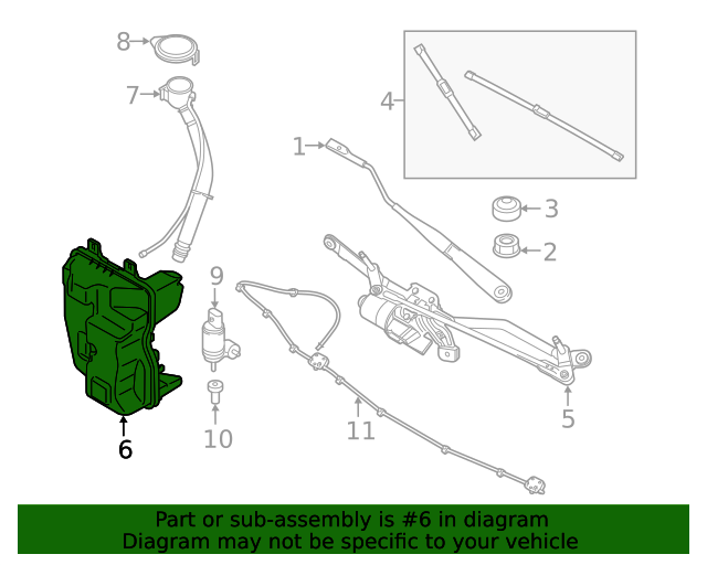Genuine BMW 61-66-9-879-310 | Washer Reservoir | FREE Shipping on Most ...