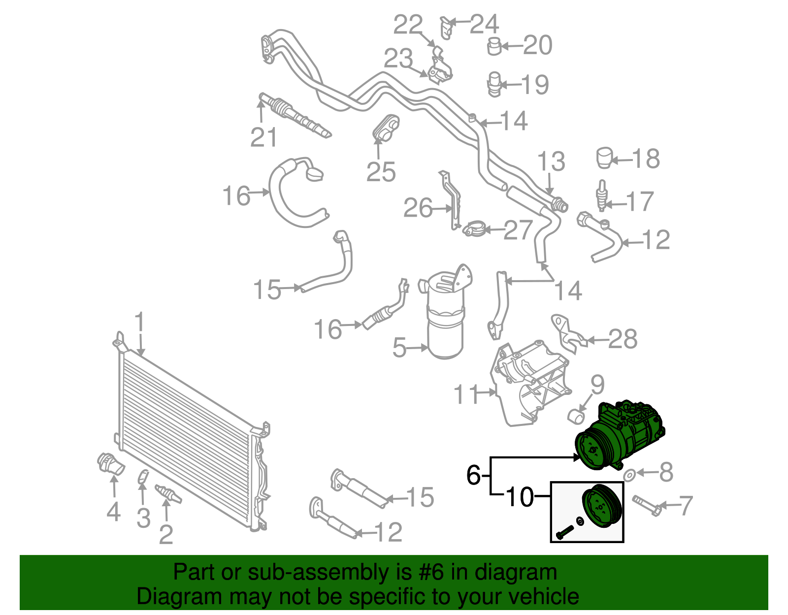 2004-2006 Audi A8 Quattro Compressor Assembly 4E0-260-805-F ...
