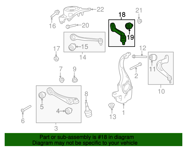 2008-2017 Audi Rear Upper Control Arm 8K0-407-510-N | Audi USA Parts