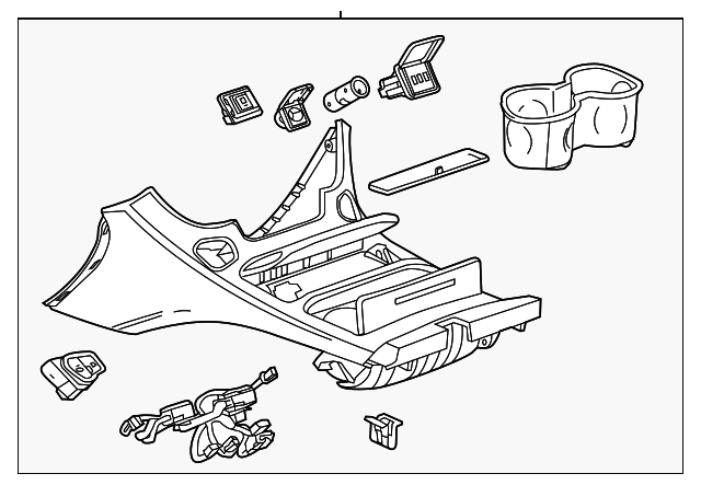 2017-2020 GM Black Front Floor Console Trim Plate 84627116 | AutoNation ...