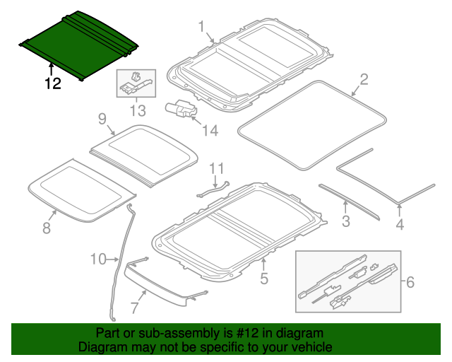 2014-2024 Mini Sunroof Cover 54-10-9-451-245 | Mini Parts Direct
