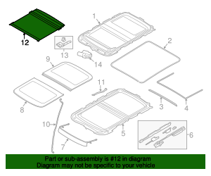 54-10-9-451-245 - Roller sunblind 2014-2024 Mini | AutoNation Parts